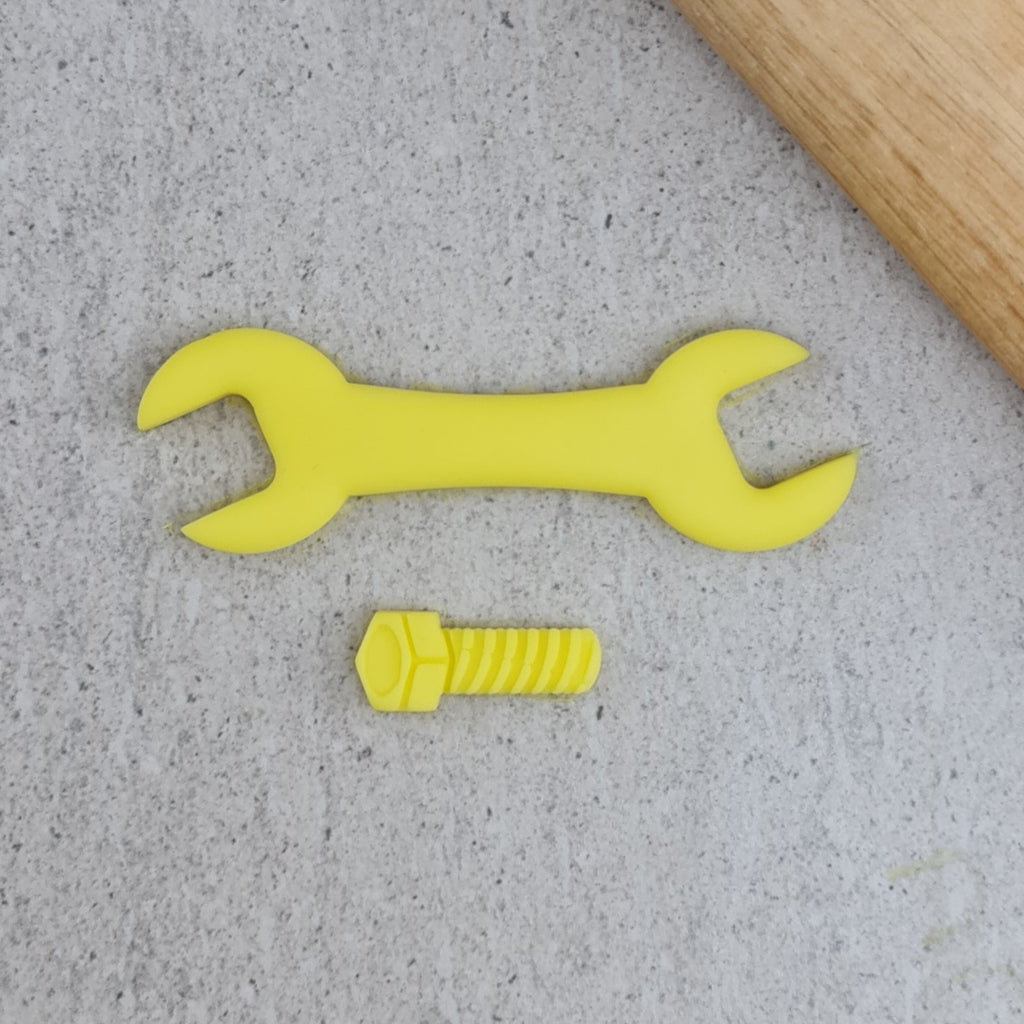 Spanner Bolt Cutter Embosser Set Custom Cookie Cutters spanner-bolt-cutter-embosser-set-custom-cookie-cutters