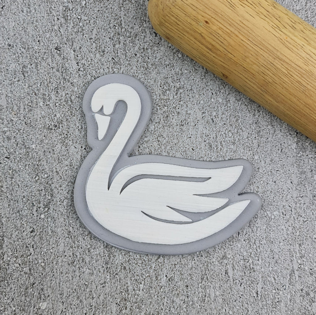 Swan Debosser & Cutter Set | Custom Cookie Cutters