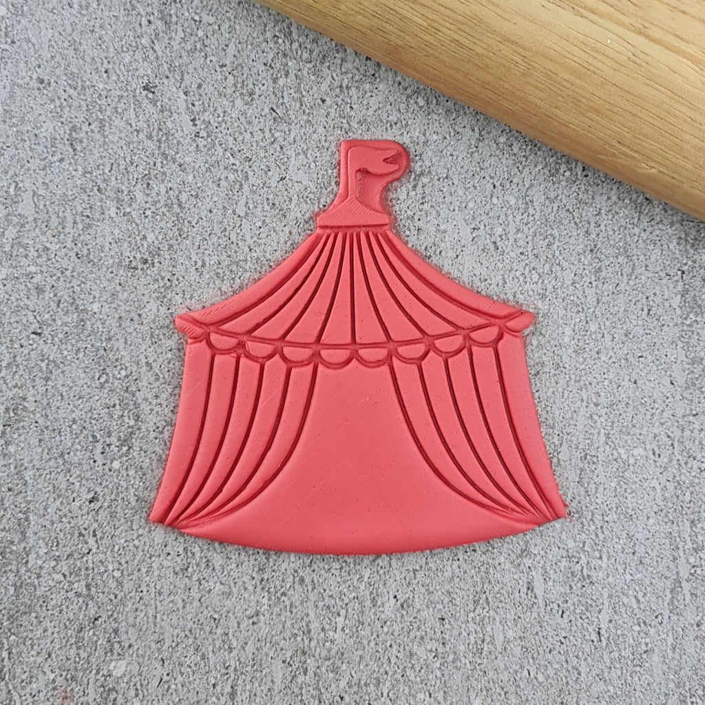 Circus Tent Cutter and Embosser Set | Custom Cookie Cutters