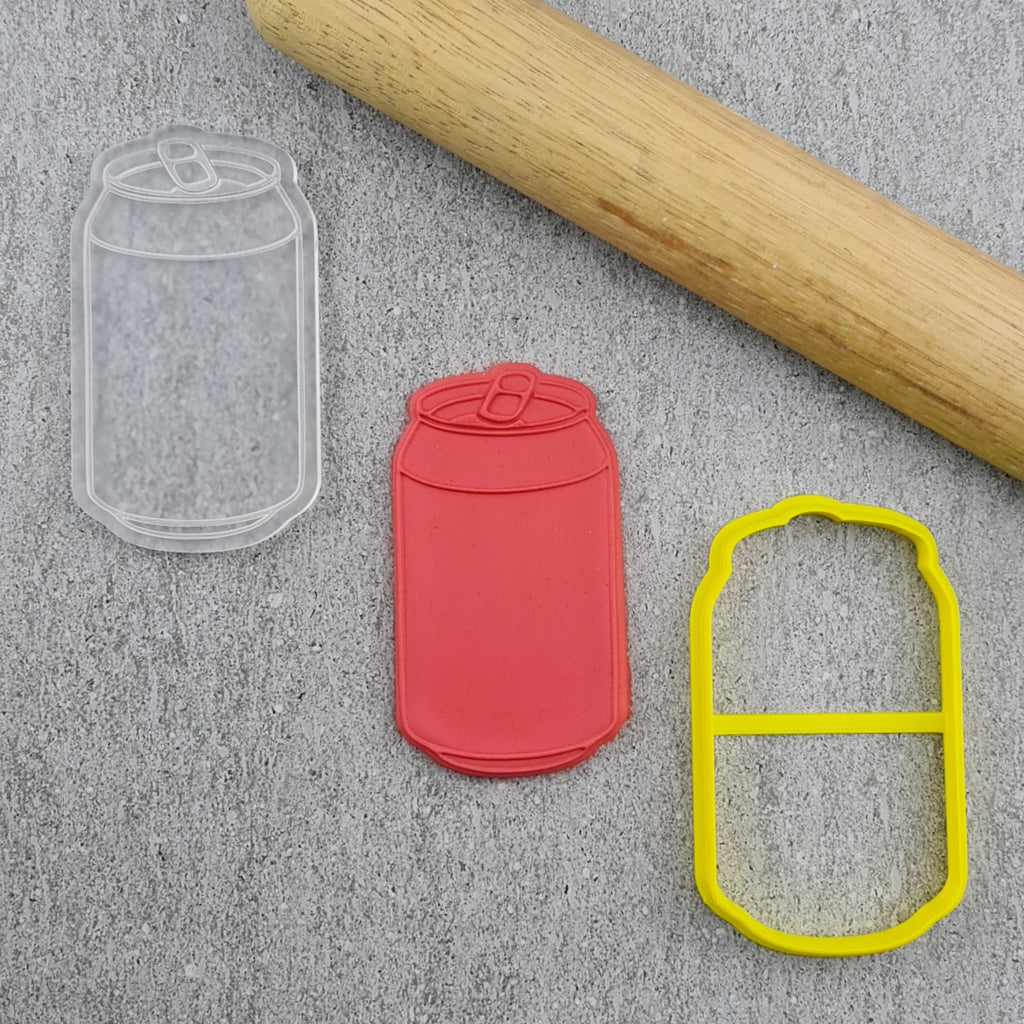 Drink Can Cutter and Debosser Set | Custom Cookie Cutters