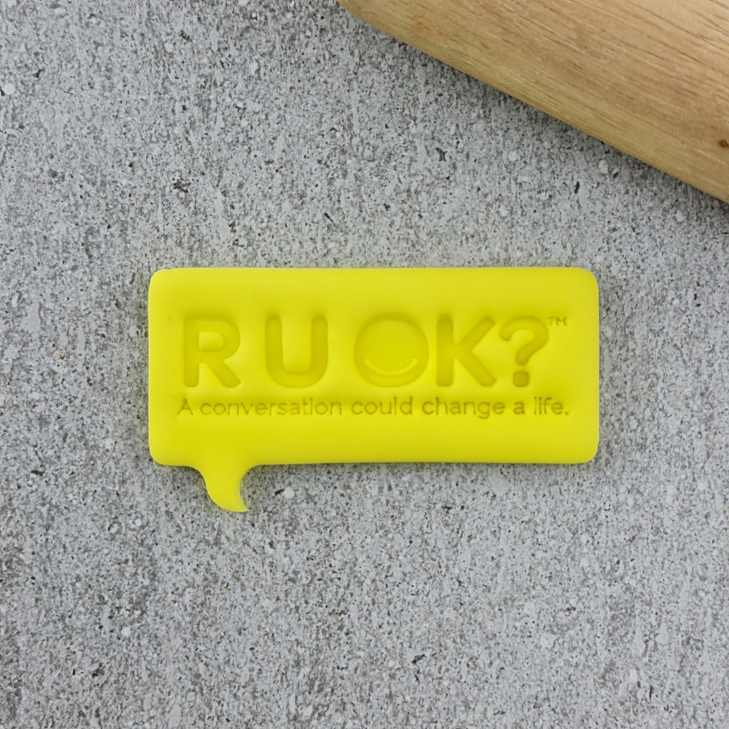 R U OK? Speech Bubble Imprint Set (Charity Approved) | Custom Cookie ...