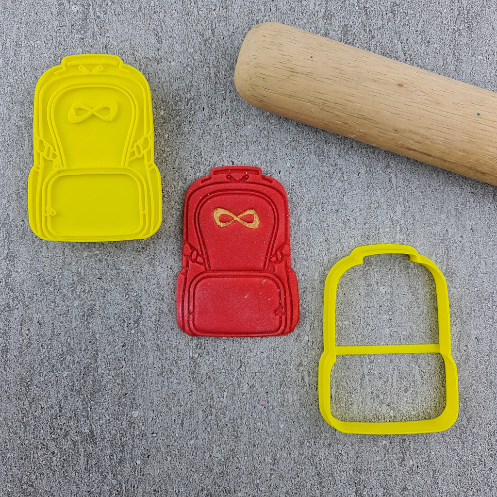 Cheer Backpack Cutter and Embosser Set | Custom Cookie Cutters