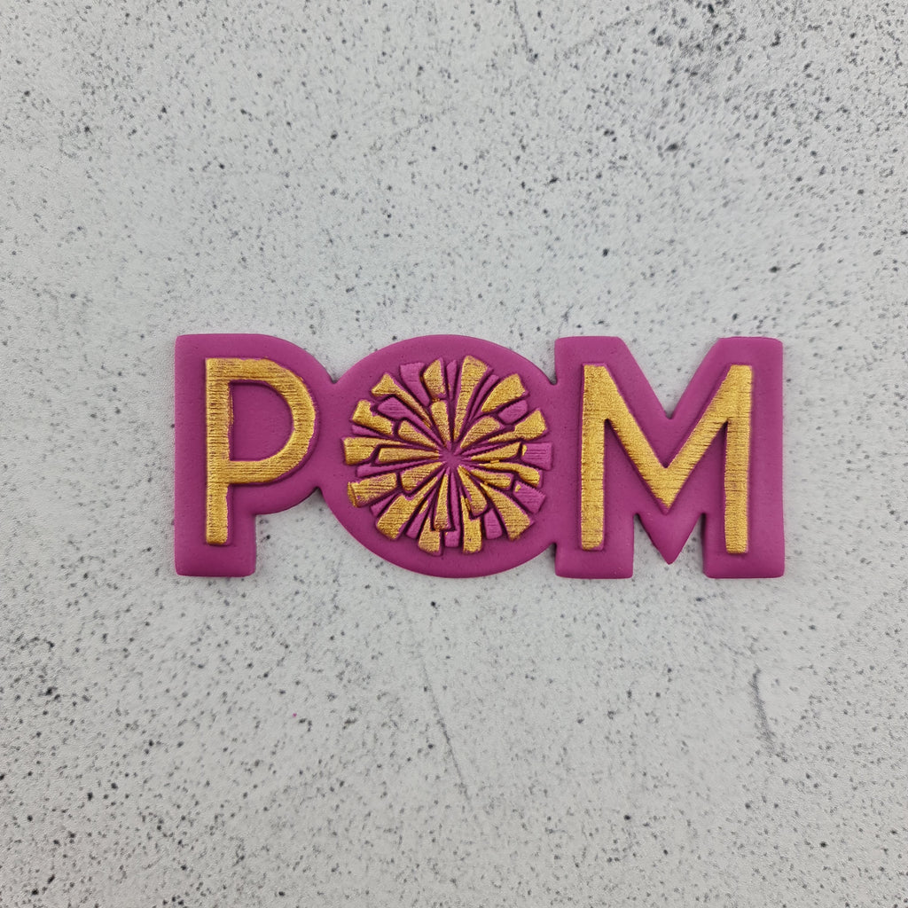 Pom Text Cutter and Debosser Set | Custom Cookie Cutters