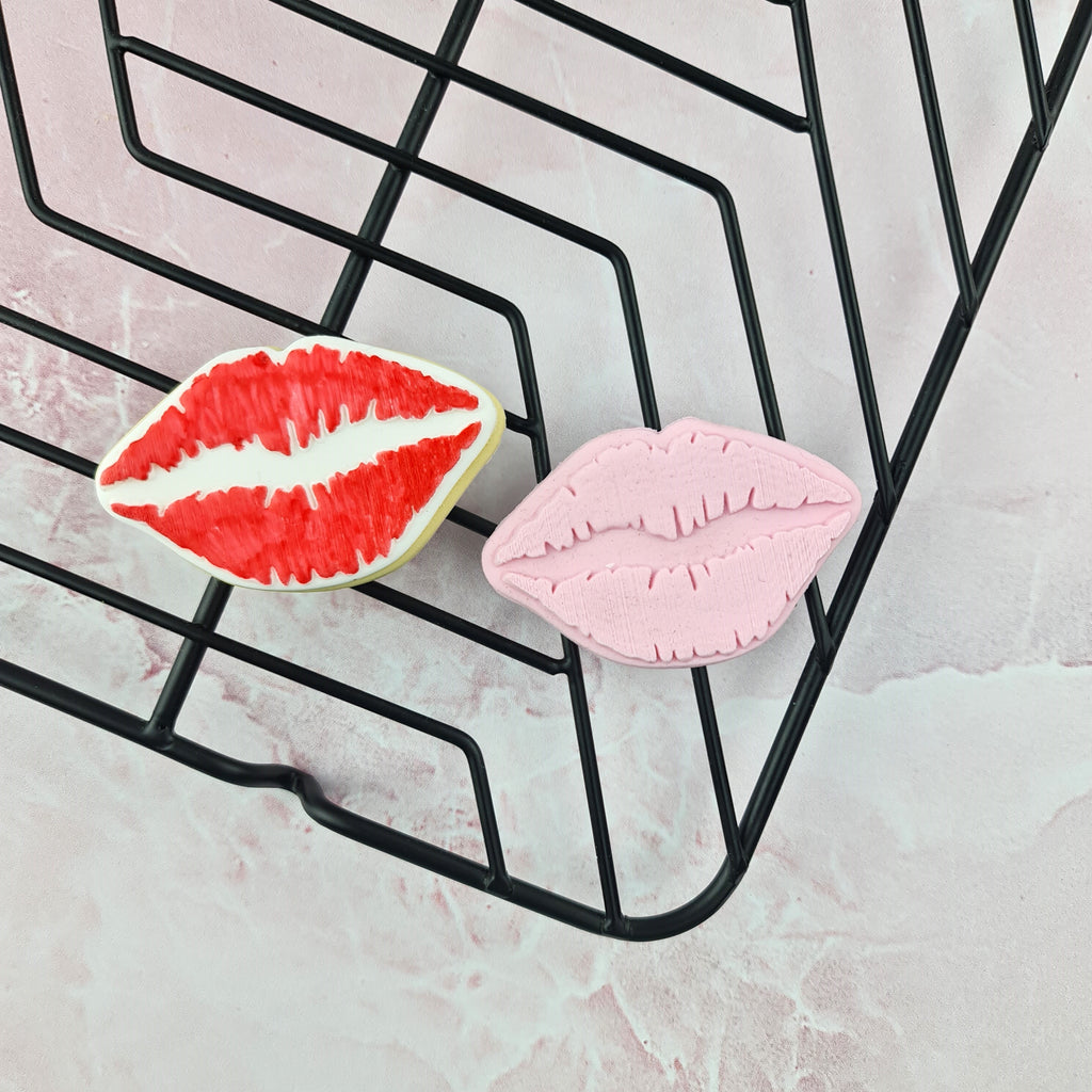 Mini Lips Cutter & Debosser Set | Custom Cookie Cutters