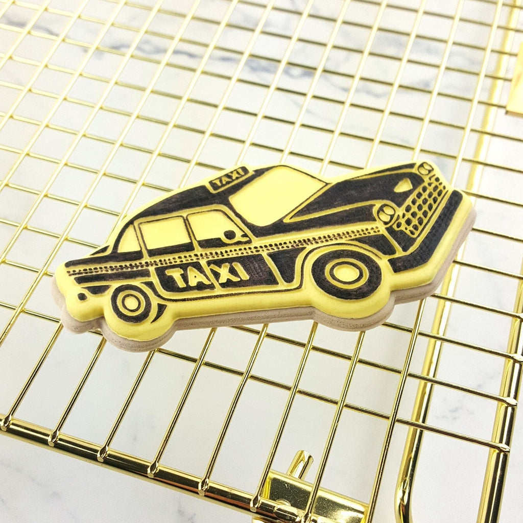 Taxi Cab Cutter and Debosser Set | Custom Cookie Cutters
