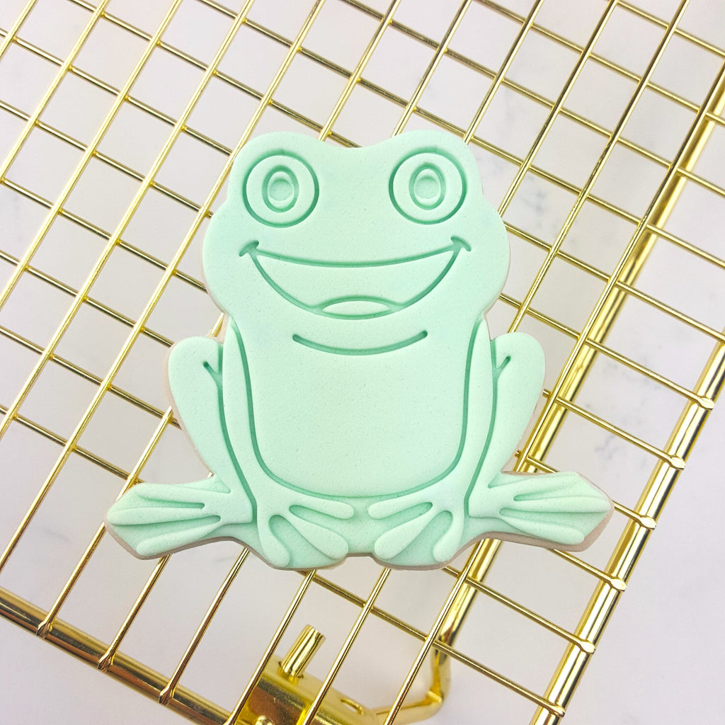 Frog Cutter and Embosser Set | Custom Cookie Cutters