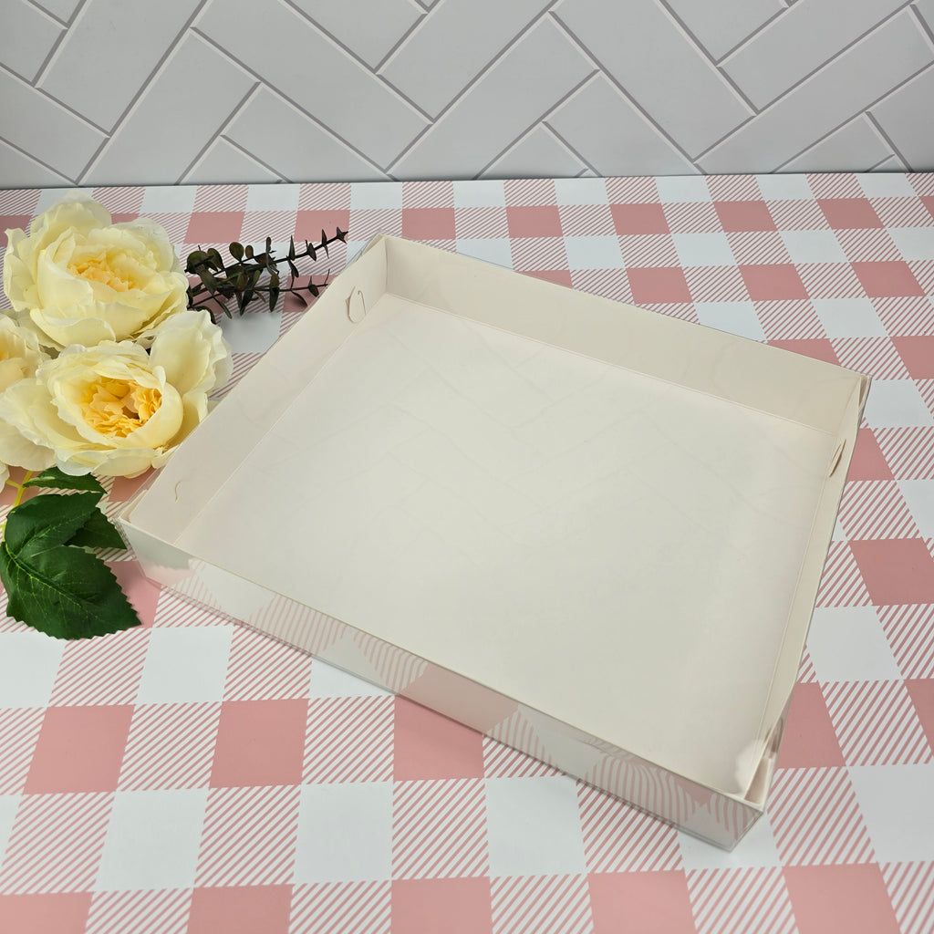 Cookie Box Large Rectangle 12inch x 10inch x 2inch Clear Lid (Single ...