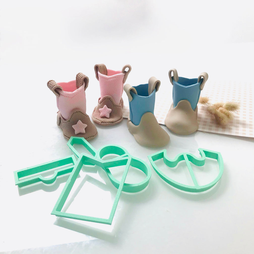 Cowboy Boot Cutter Set (SweetP) | Custom Cookie Cutters