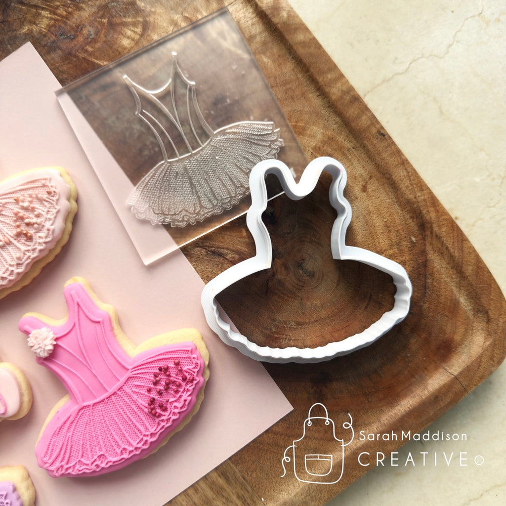 Tutu Cutter and Debosser (Sarah Maddison Creative) | Custom Cookie Cutters