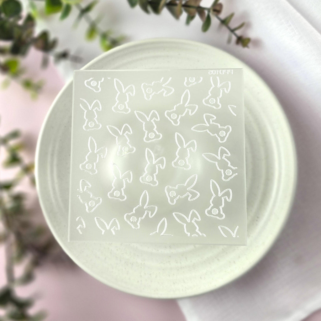 Bunny Tails Pattern Plate | Custom Cookie Cutters