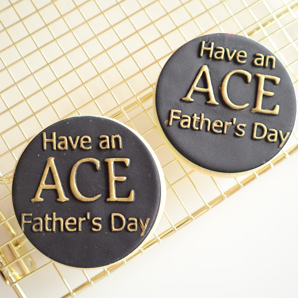 Have An Ace Father's Day Debosser | Custom Cookie Cutters