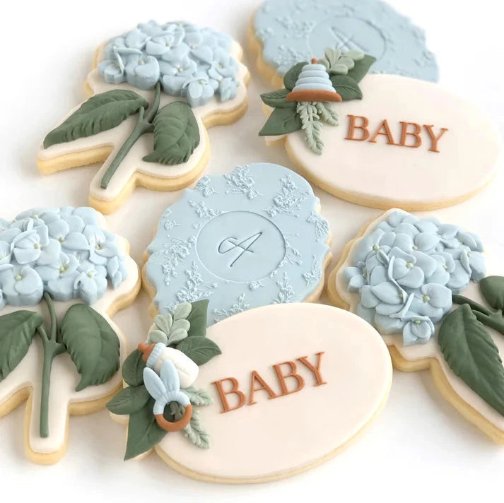 Hydrangea Stem Silicone Mould Kit (Little Bikkie) | Custom Cookie Cutters