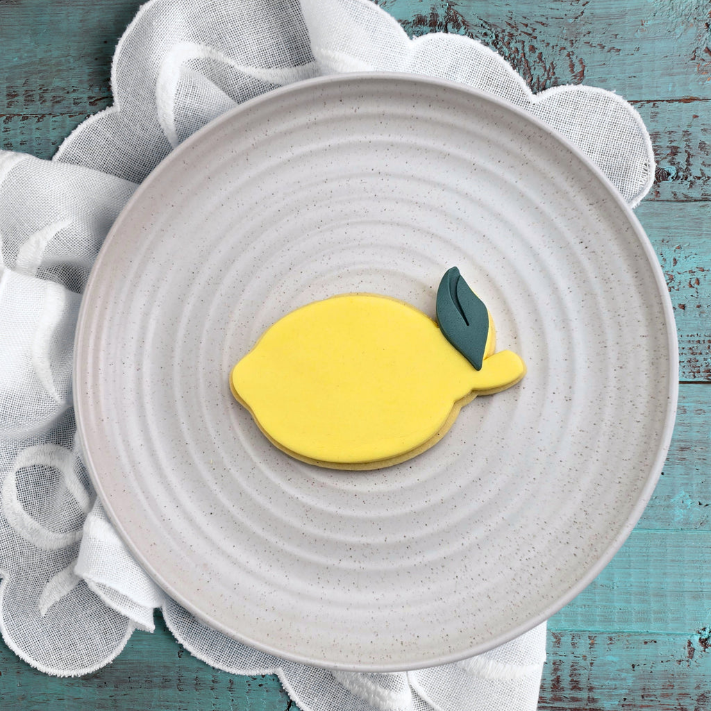 Lemon Cutter & Embosser Set | Custom Cookie Cutters