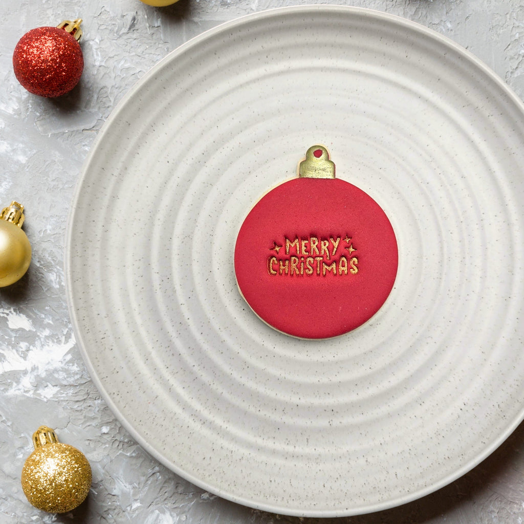 Merry Christmas V5 Embosser | Custom Cookie Cutters