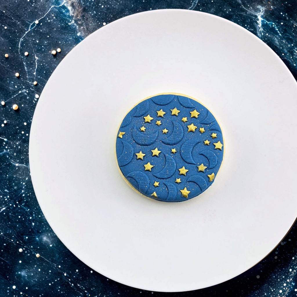 Moons and Stars Pattern Plate | Custom Cookie Cutters