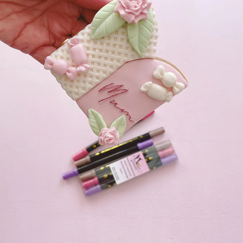 More Metallic Edible Markers 3pk - Pink, Purple and Rose Gold (Moreish ...
