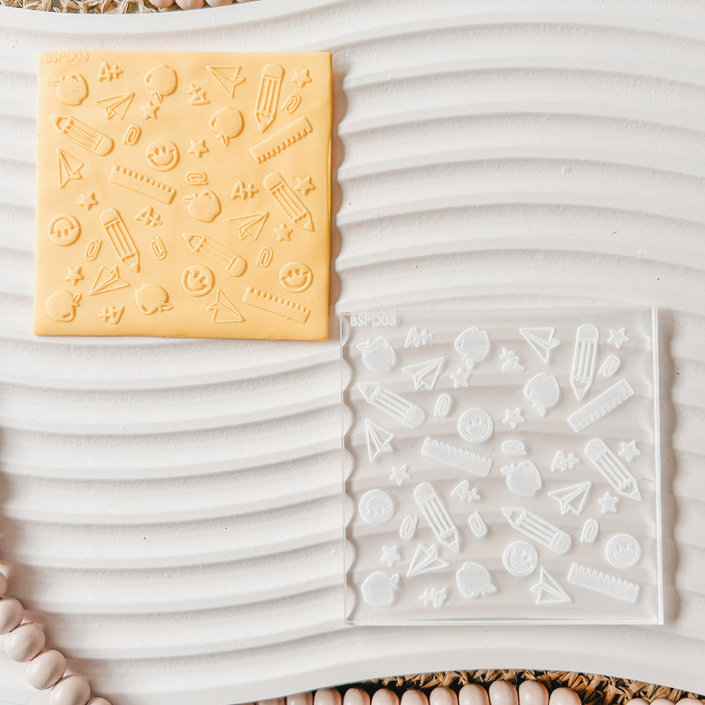 Rectangle Teacher Platter SET (Bikkie Smalls) | Custom Cookie Cutters