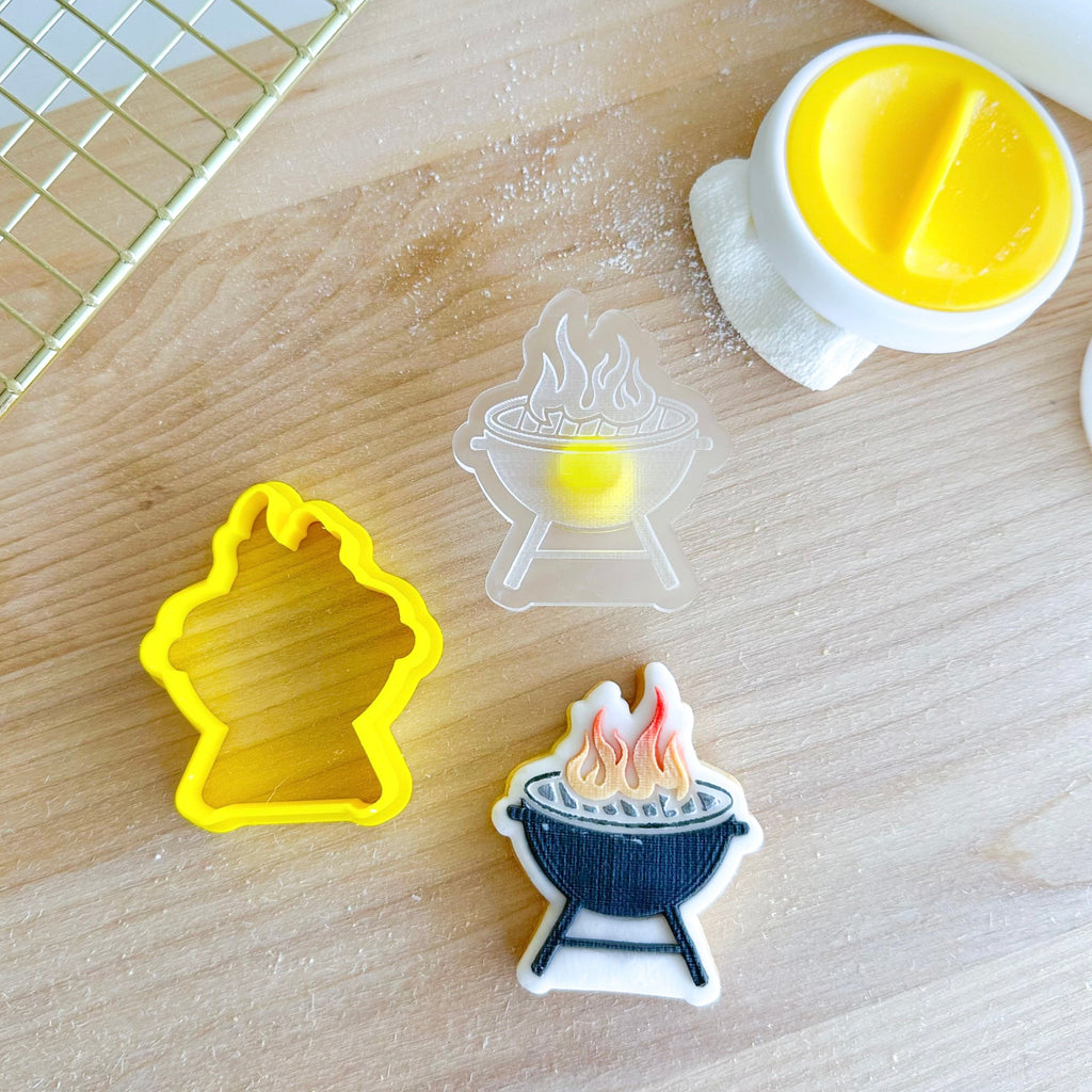 Mini Weber BBQ Cutter and Debosser Set | Custom Cookie Cutters