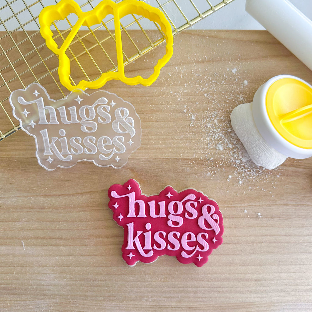 Hugs & Kisses Debosser Set | Custom Cookie Cutters