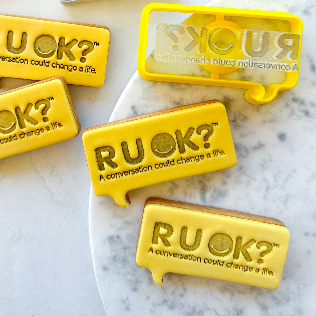 R U OK? Speech Bubble Imprint Set (Charity Approved) | Custom Cookie ...