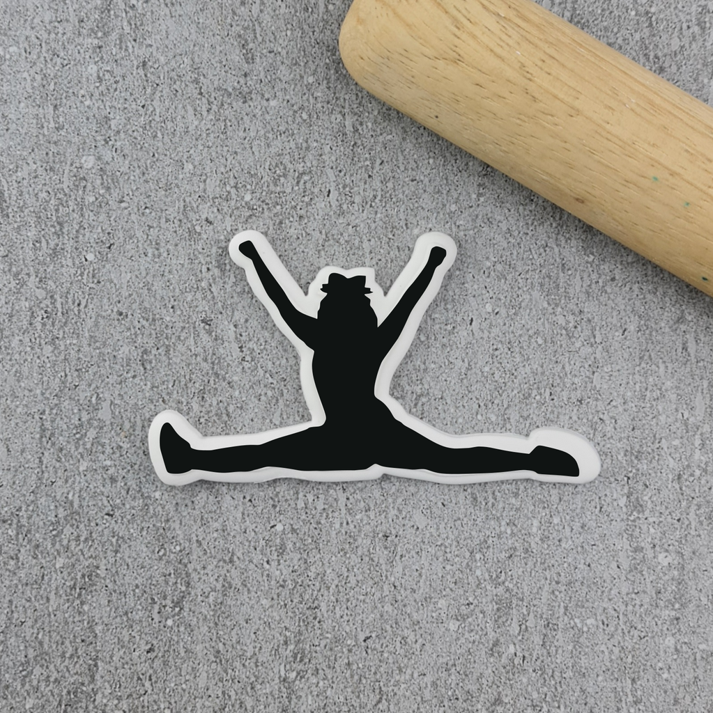 Cheerleader Splits Cutter and Debosser Set | Custom Cookie Cutters