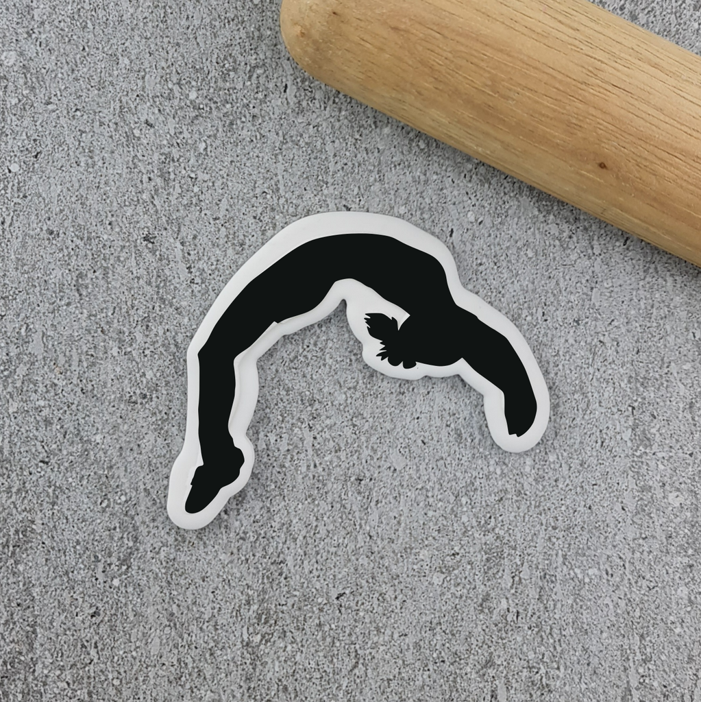 Cheerleader Back Bend Cutter and Debosser Set | Custom Cookie Cutters