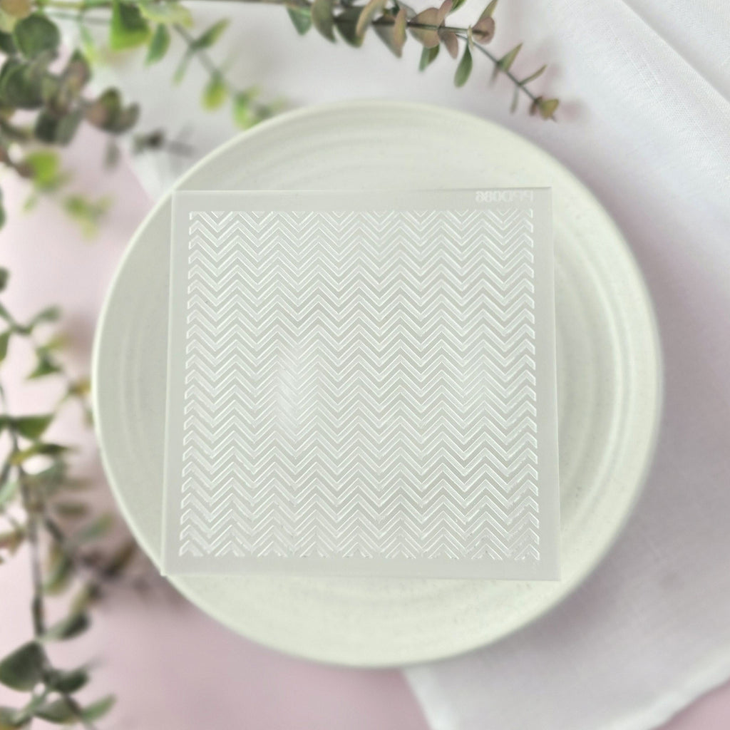 Zig Zag Pattern Plate | Custom Cookie Cutters