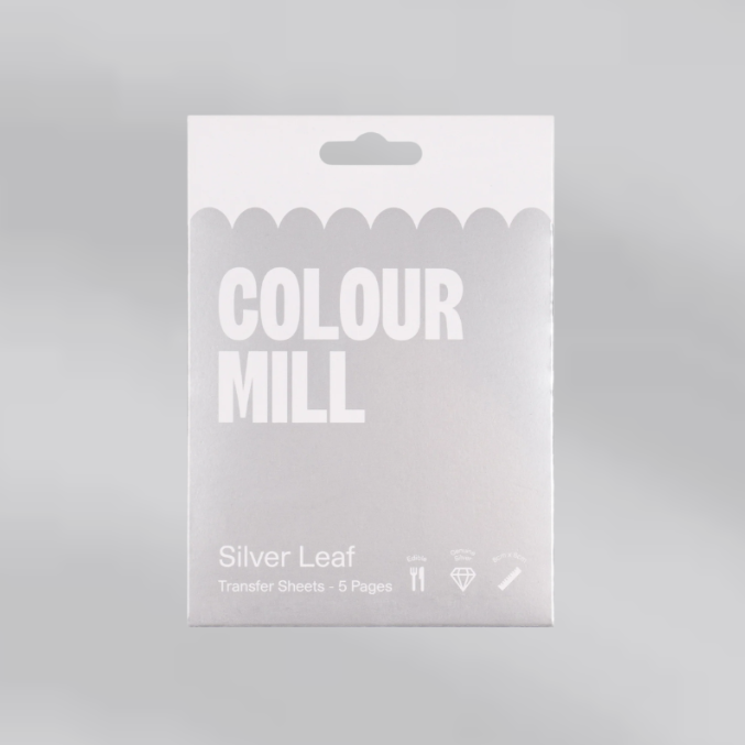 Silver Leaf Transfer Sheets 5pk (CM) | Custom Cookie Cutters