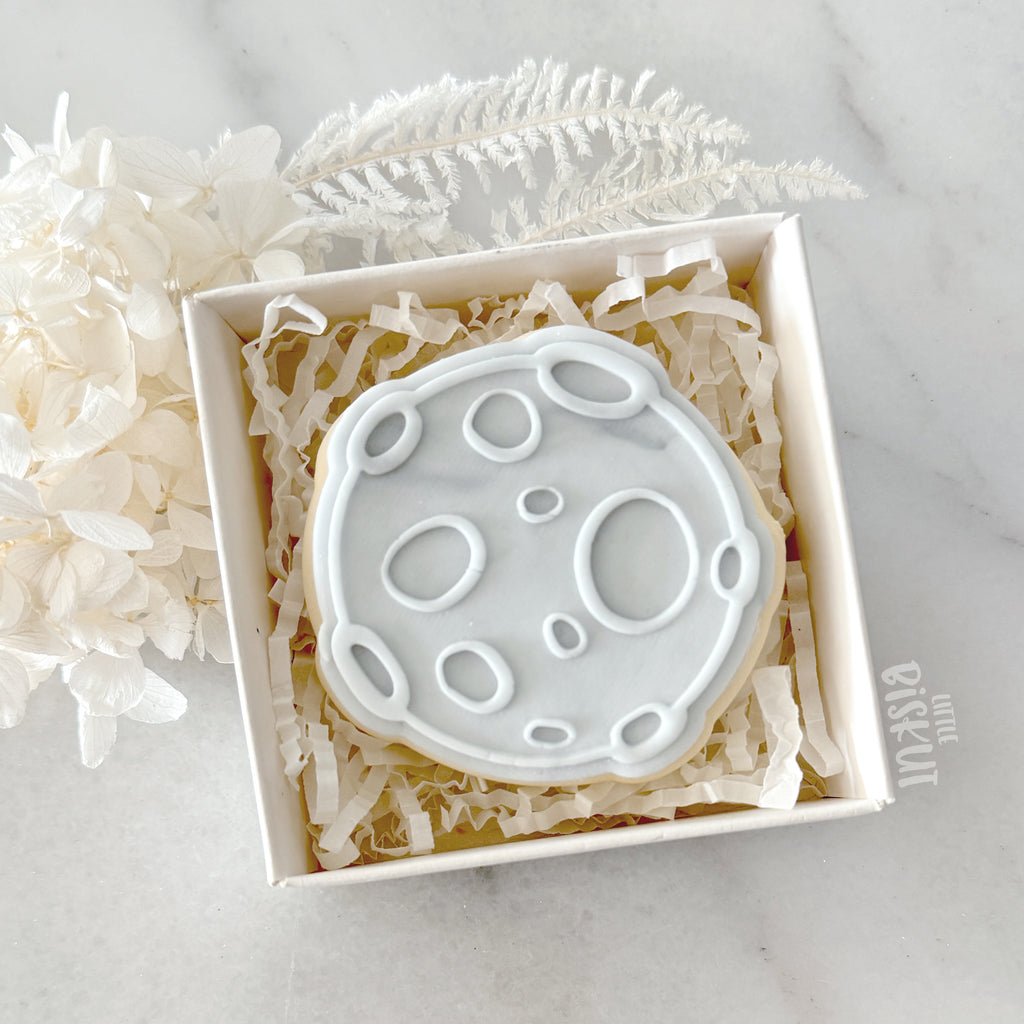 Moon Embosser and Cutter Set (Little Biskut) | Custom Cookie Cutters