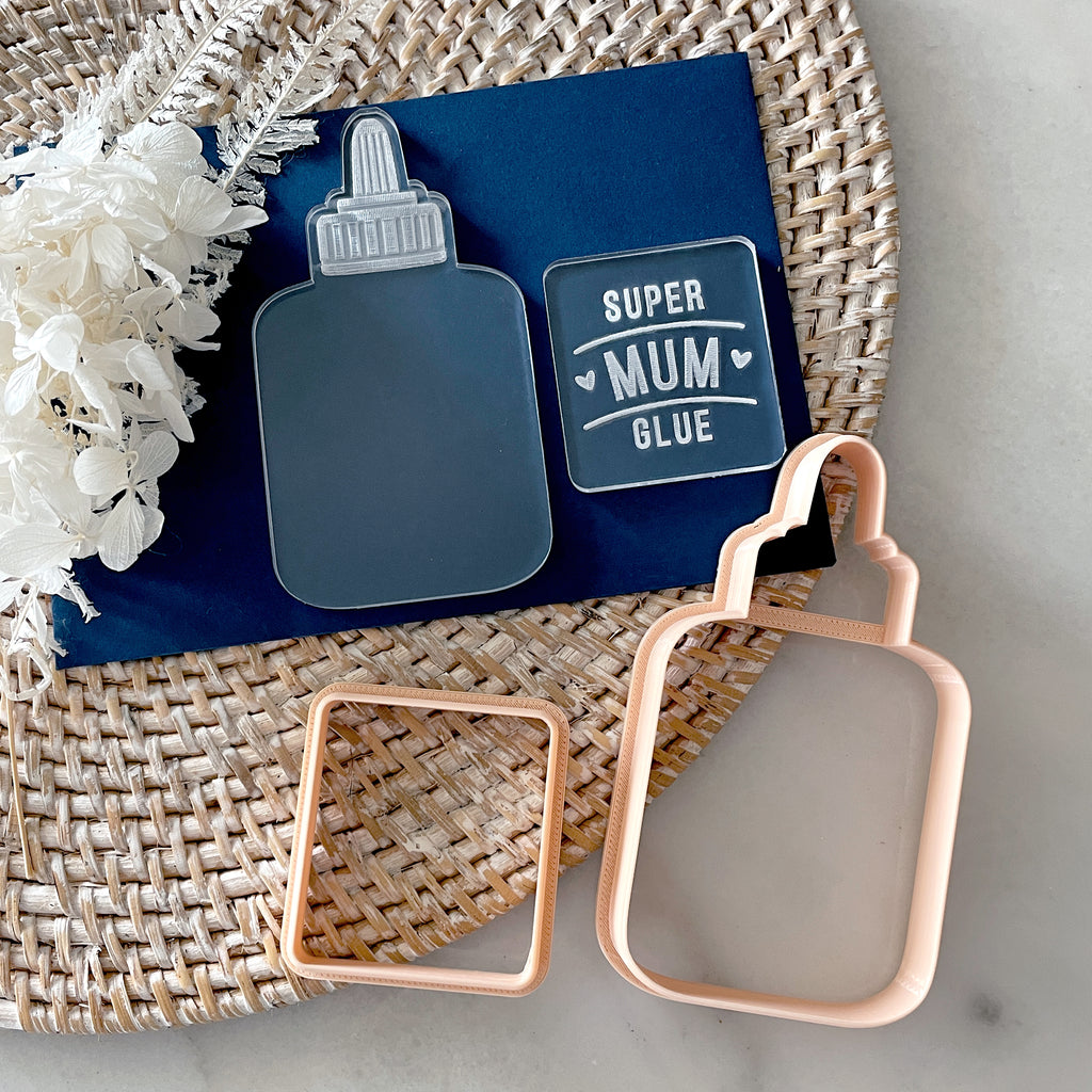 Super Mum Glue Cutter & Debosser Set (Little Biskut Level Up!) | Custom ...