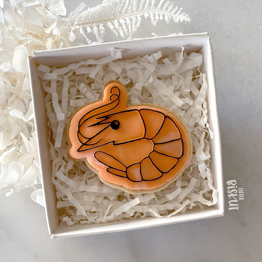 Prawn/Shrimp Cutter and Debosser Set (Little Biskut) | Custom Cookie ...