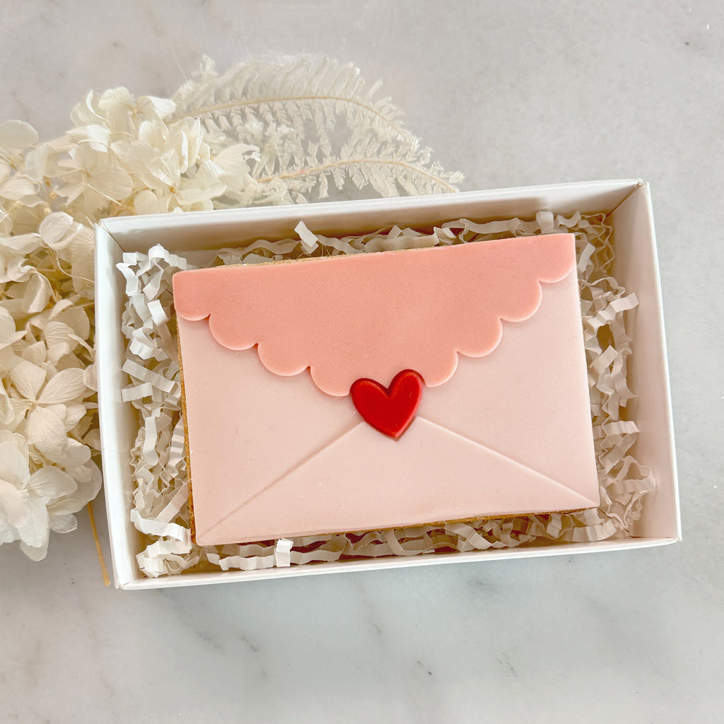 Love Envelope Debosser Set (Little Biskut) | Custom Cookie Cutters
