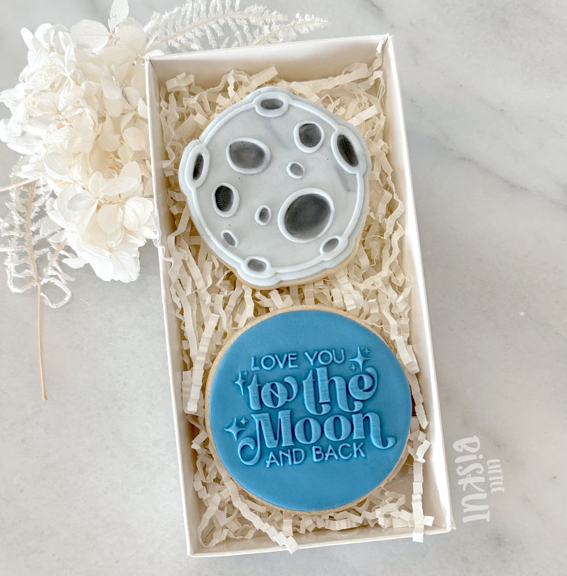 Moon Embosser and Cutter Set (Little Biskut) | Custom Cookie Cutters