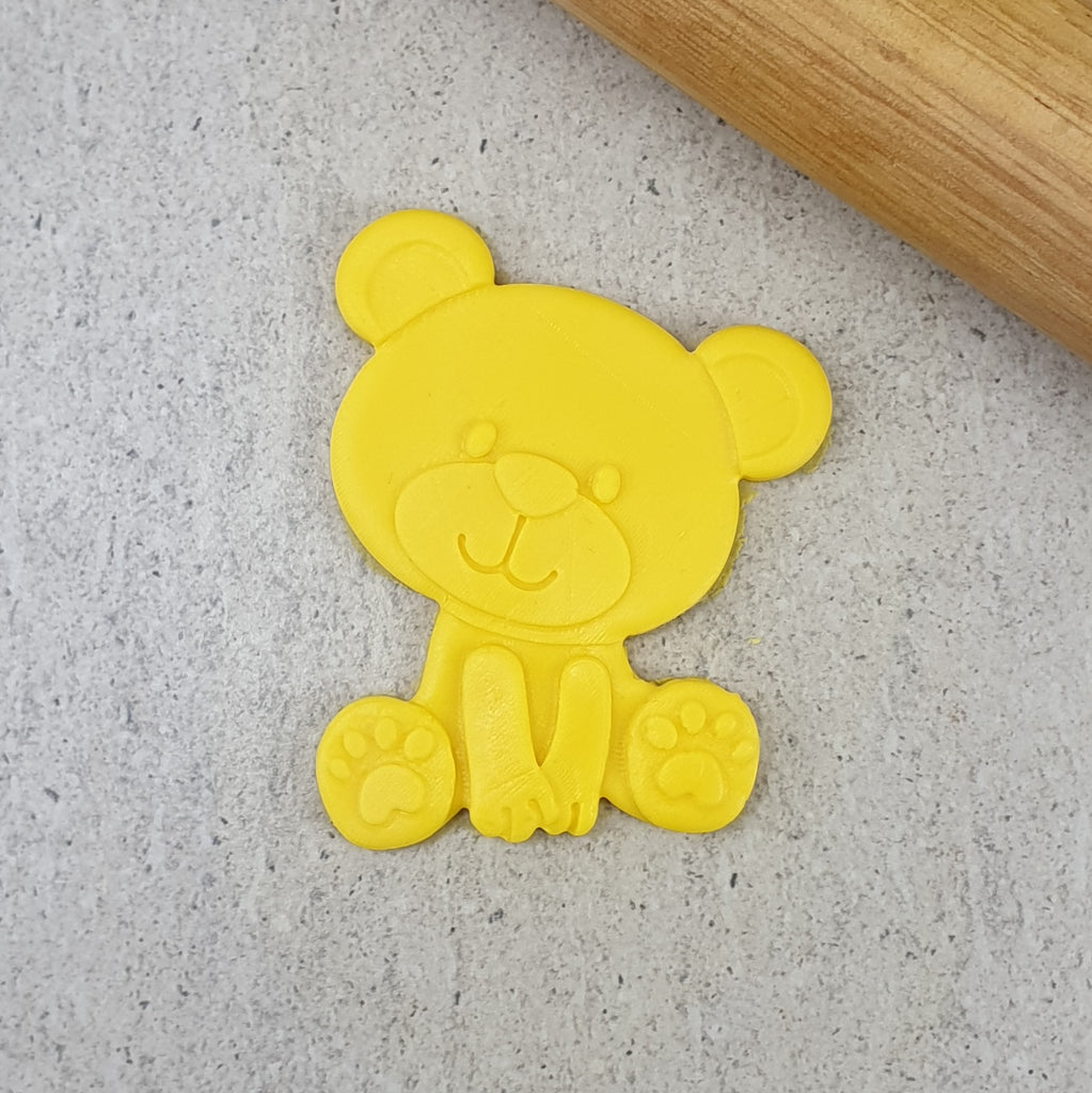 Teddy Bear Cutter and Debosser Set | Custom Cookie Cutters
