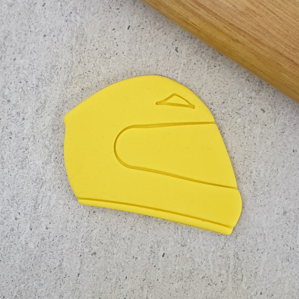 Race Helmet Embosser & Cutter Set | Custom Cookie Cutters