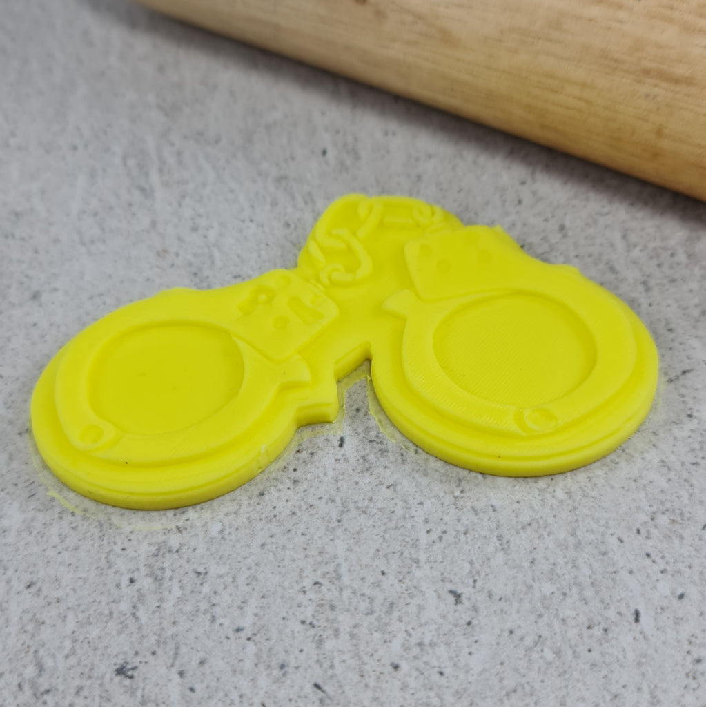 Handcuffs Cutter and Debosser Set | Custom Cookie Cutters