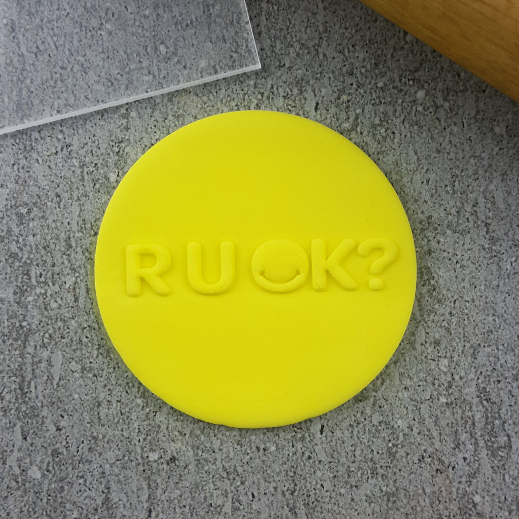 R U OK? Stamp (Charity Approved) | Custom Cookie Cutters