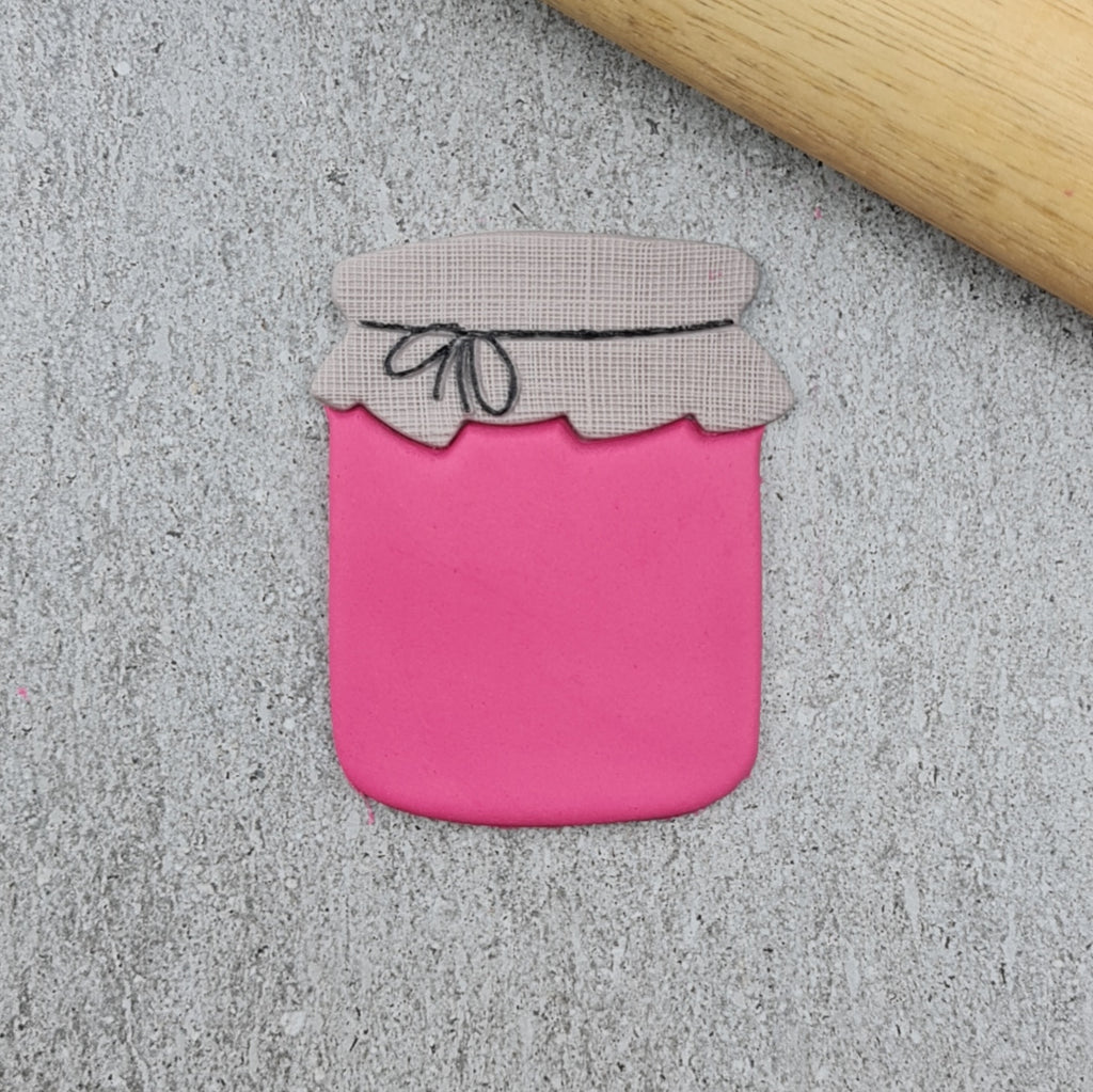 Jam Jar Cutter and Debosser Set | Custom Cookie Cutters