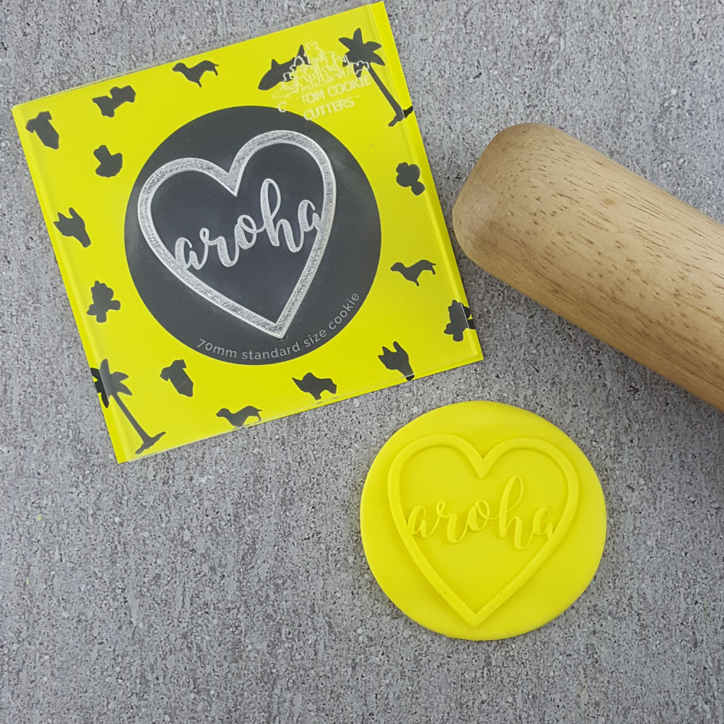 Aroha (Heart) Debosser | Custom Cookie Cutters