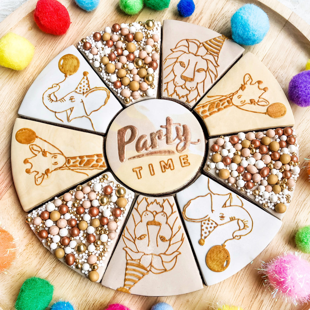 Jungle Party Platter Cutter & Debosser Set (Bikkie Smalls) | Custom ...