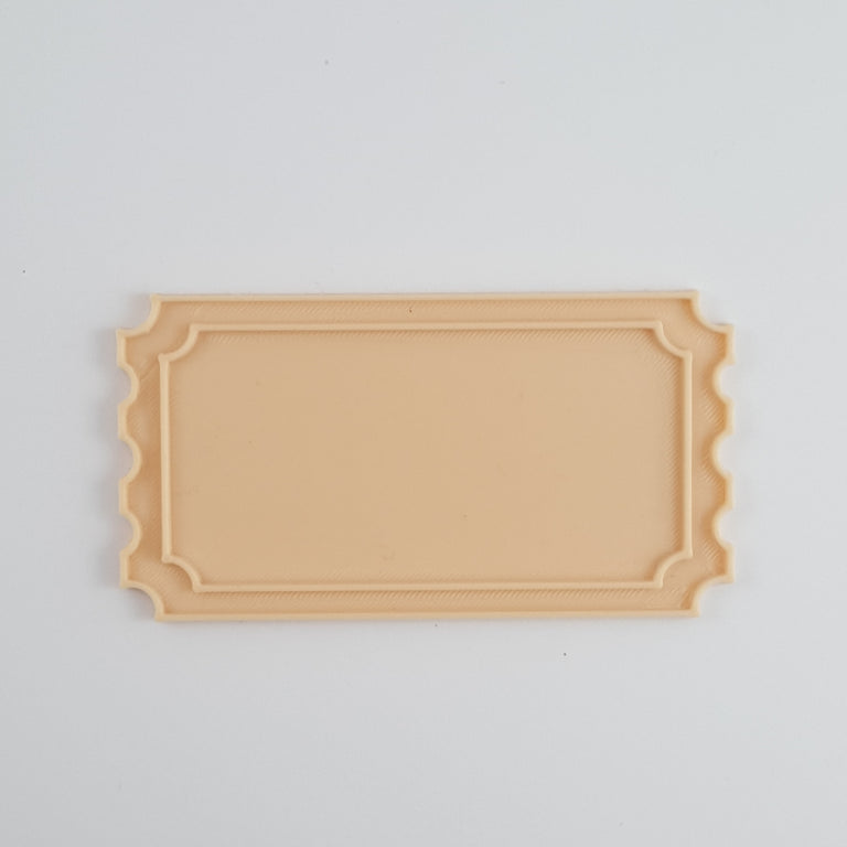 Ticket Cutter & Embosser Set (Little Biskut) | Custom Cookie Cutters