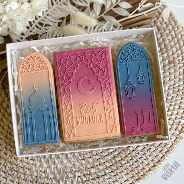 Eid Mosque and Iftar Window Cutter & Debosser Set (Little Biskut Level ...