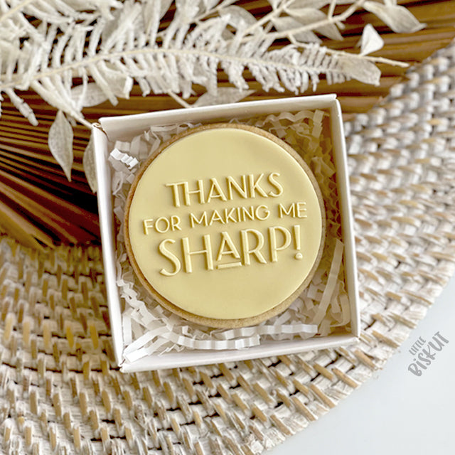 Thanks for Making Me Sharp Debosser (Little Biskut Level Up!) | Custom ...