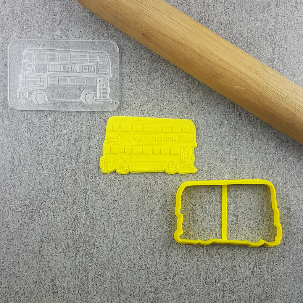 London Bus Cutter and Debosser Set | Custom Cookie Cutters