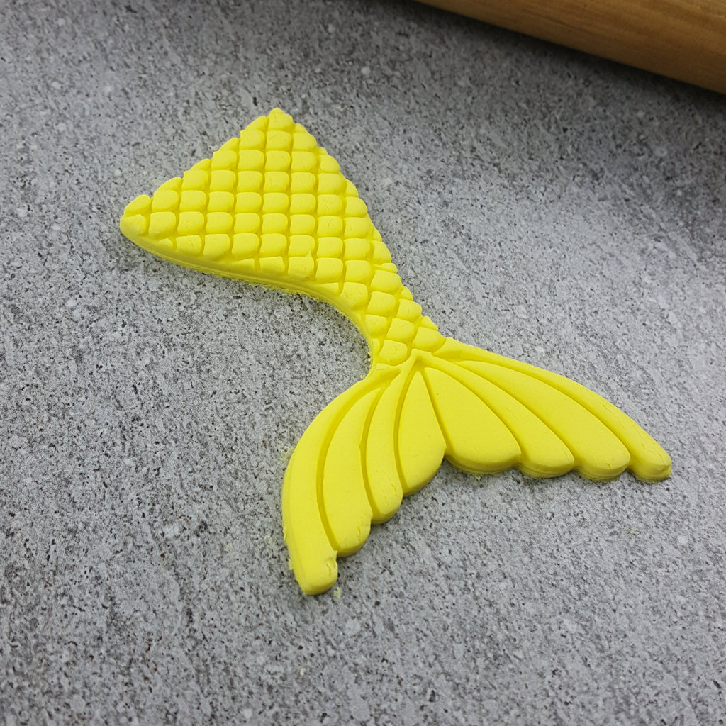 Mermaid Tail Cutter & Embosser Set | Custom Cookie Cutters