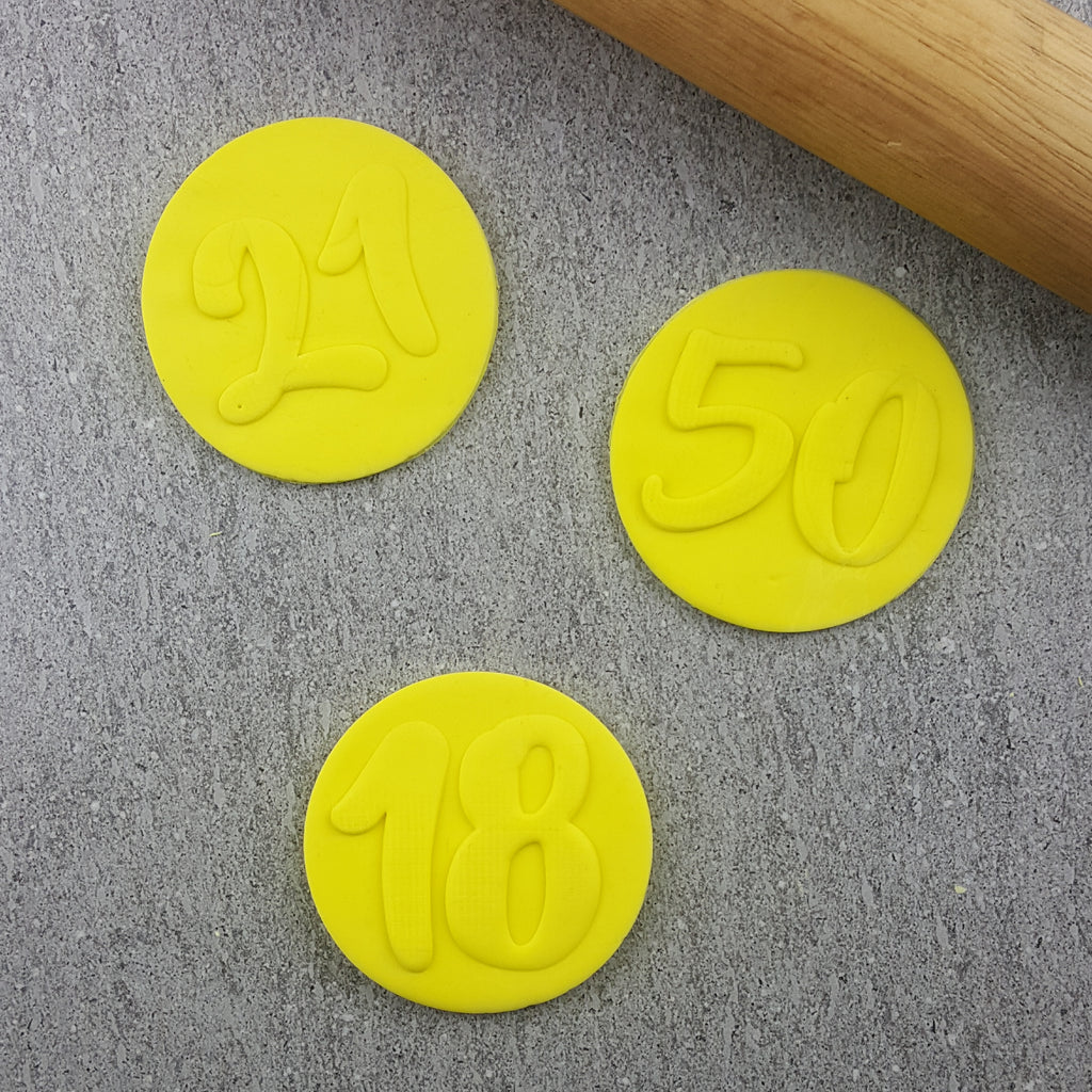 Numbers Flow Debosser | Custom Cookie Cutters