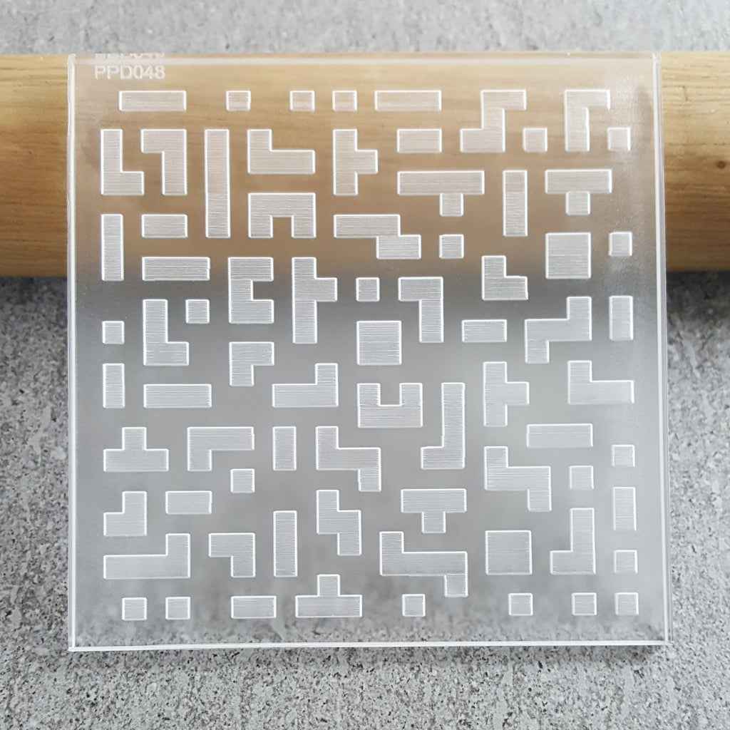 Tetris Pattern Plate | Custom Cookie Cutters