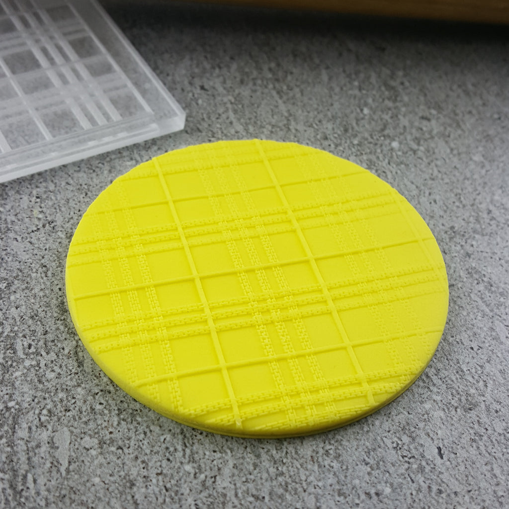 Burberry Stitch Pattern Plate | Custom Cookie Cutters
