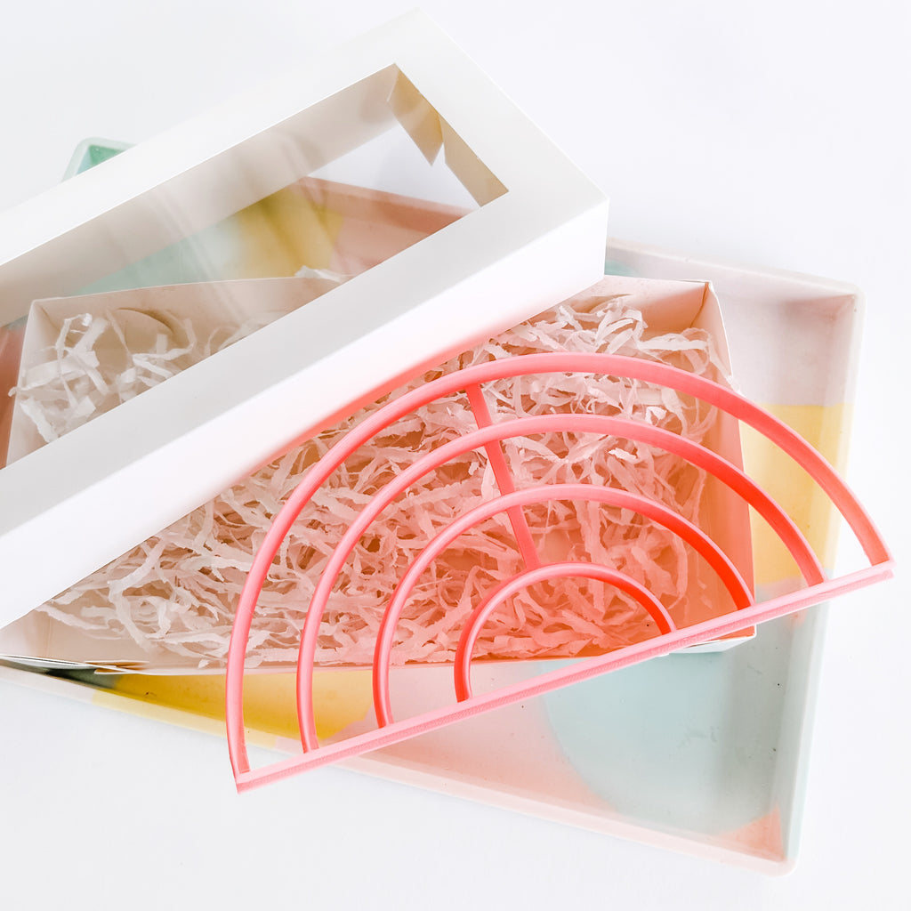 Rainbow Bikkie Stacks Cutter (Bikkie Smalls) | Custom Cookie Cutters