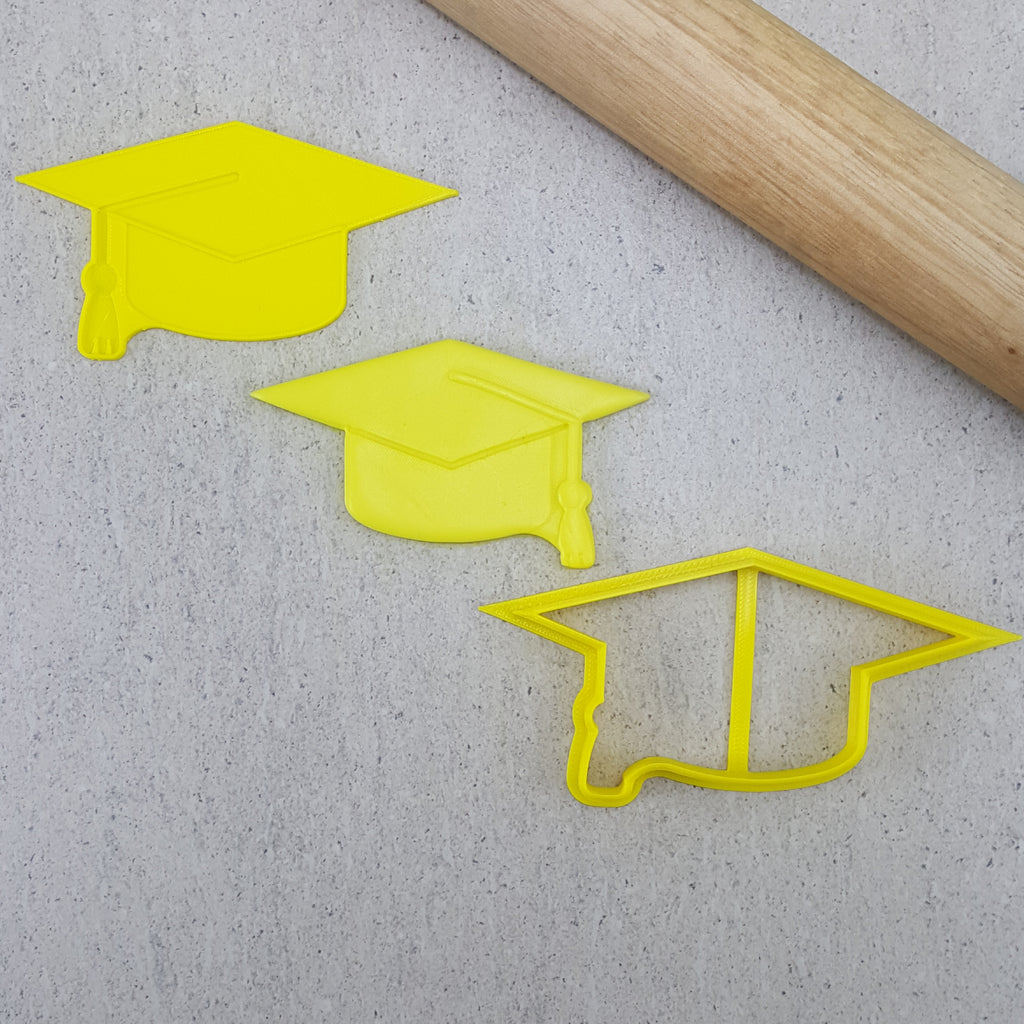 Graduation Hat Embosser & Cutter Set | Custom Cookie Cutters